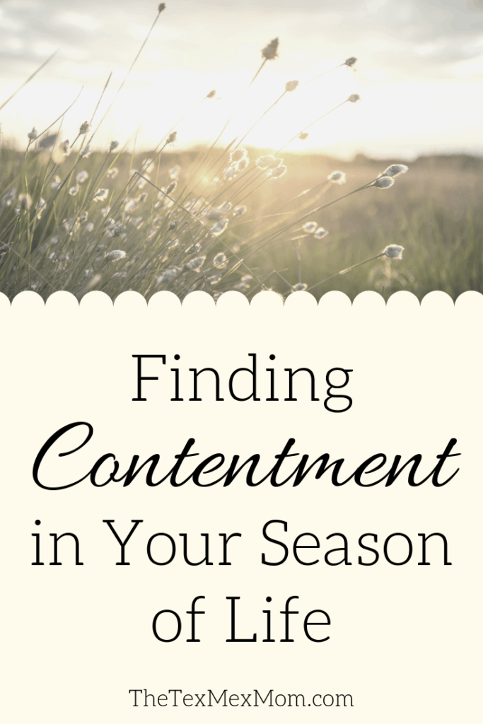 Finding Contentment in Your Season of Life - The Tex-Mex Mom