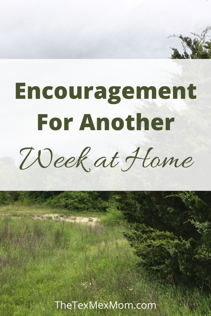 Encouragement For Another Week at Home - The Tex-Mex Mom